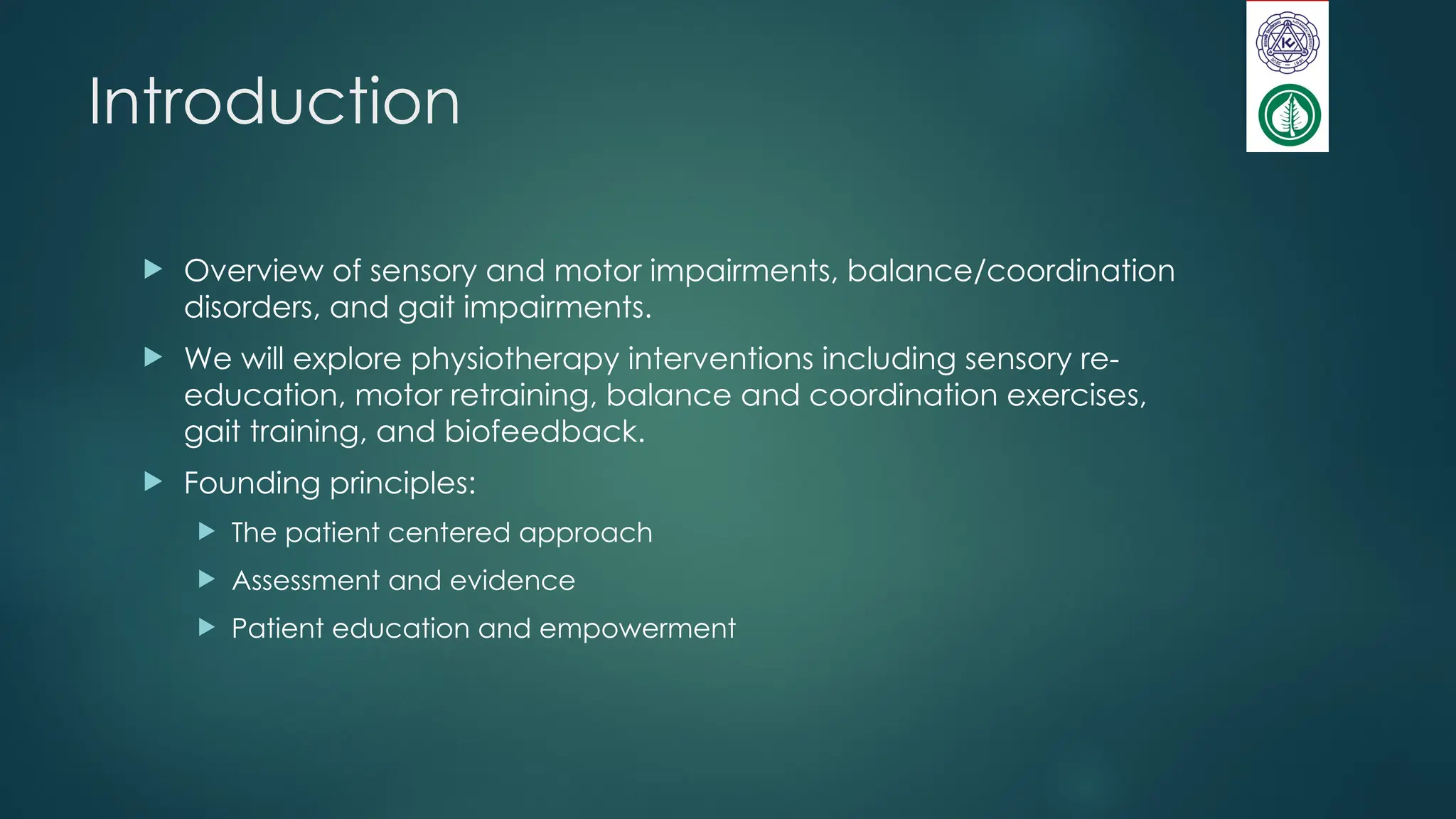 Physiotherapy_Schematic_Lecture for physios | PPTX