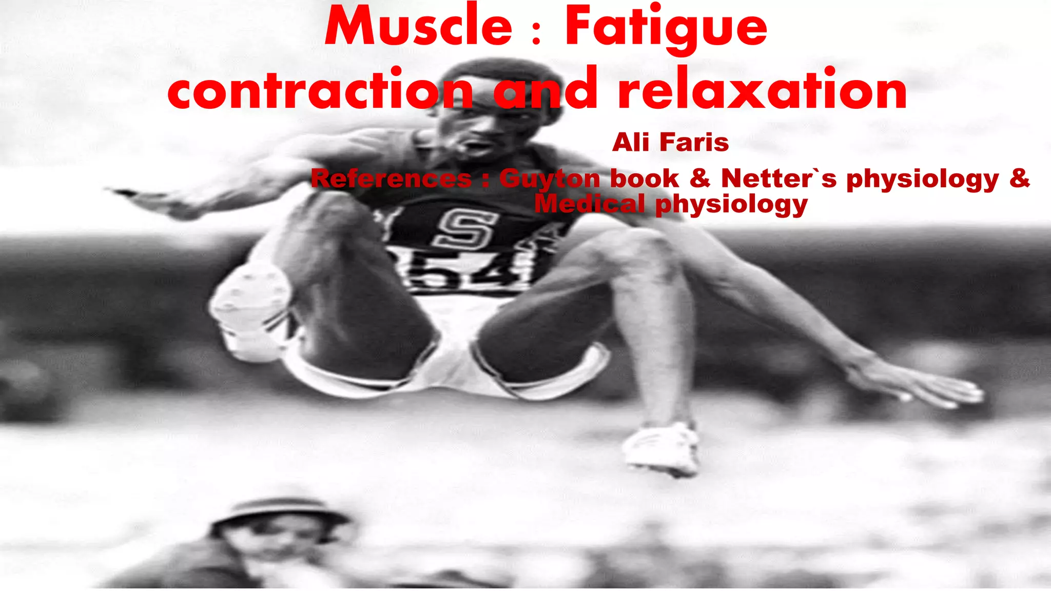 muscle fatigue | PPTX