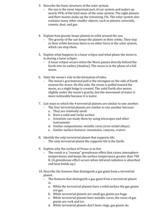 Physiscs test! | DOCX | Geography | Science