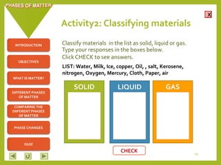 Physics M3 Phases of Matter | PPT