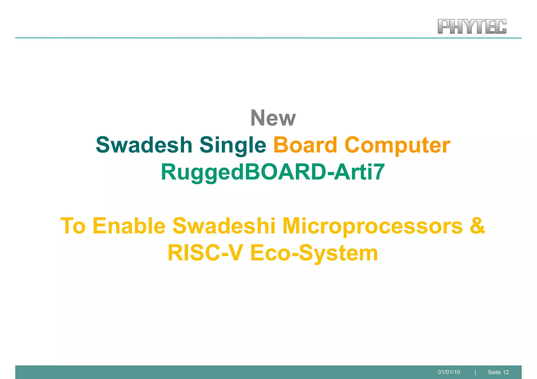 PHYTEC Indo Swiss Training Center Embedded Systems Introduction | PDF