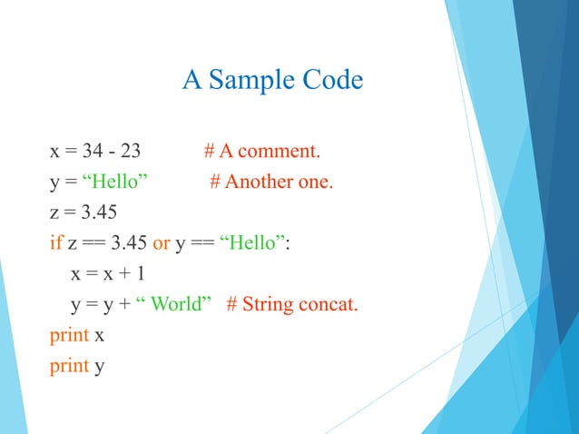 Phython Programming Language Ppt 