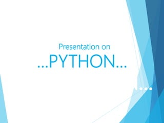 Phython Programming Language | PPT