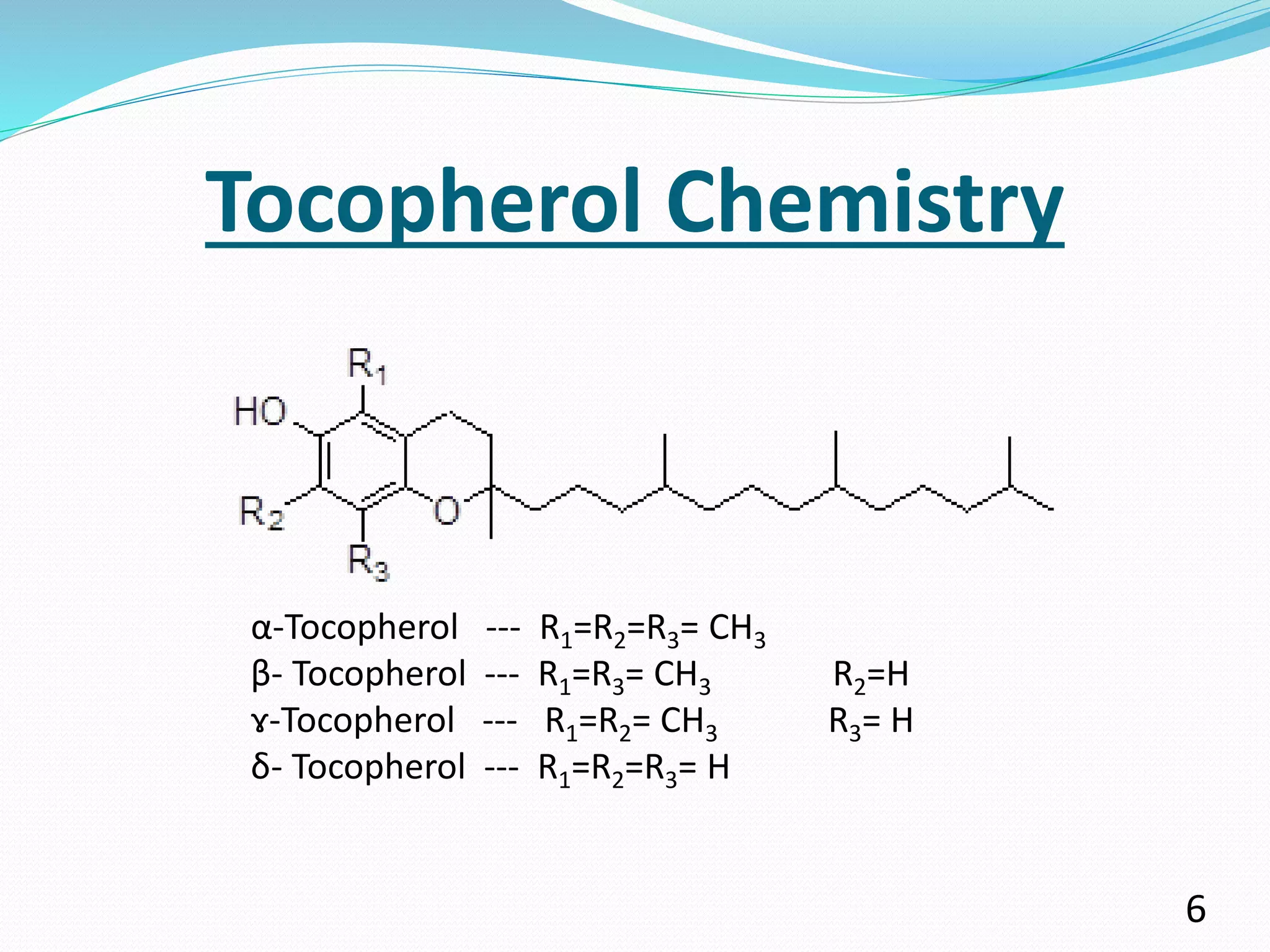 Phyto pharmaceutical - TOCOPHEROLS AND TOCOTRIENOLS (Vitamin E ) | PPTX
