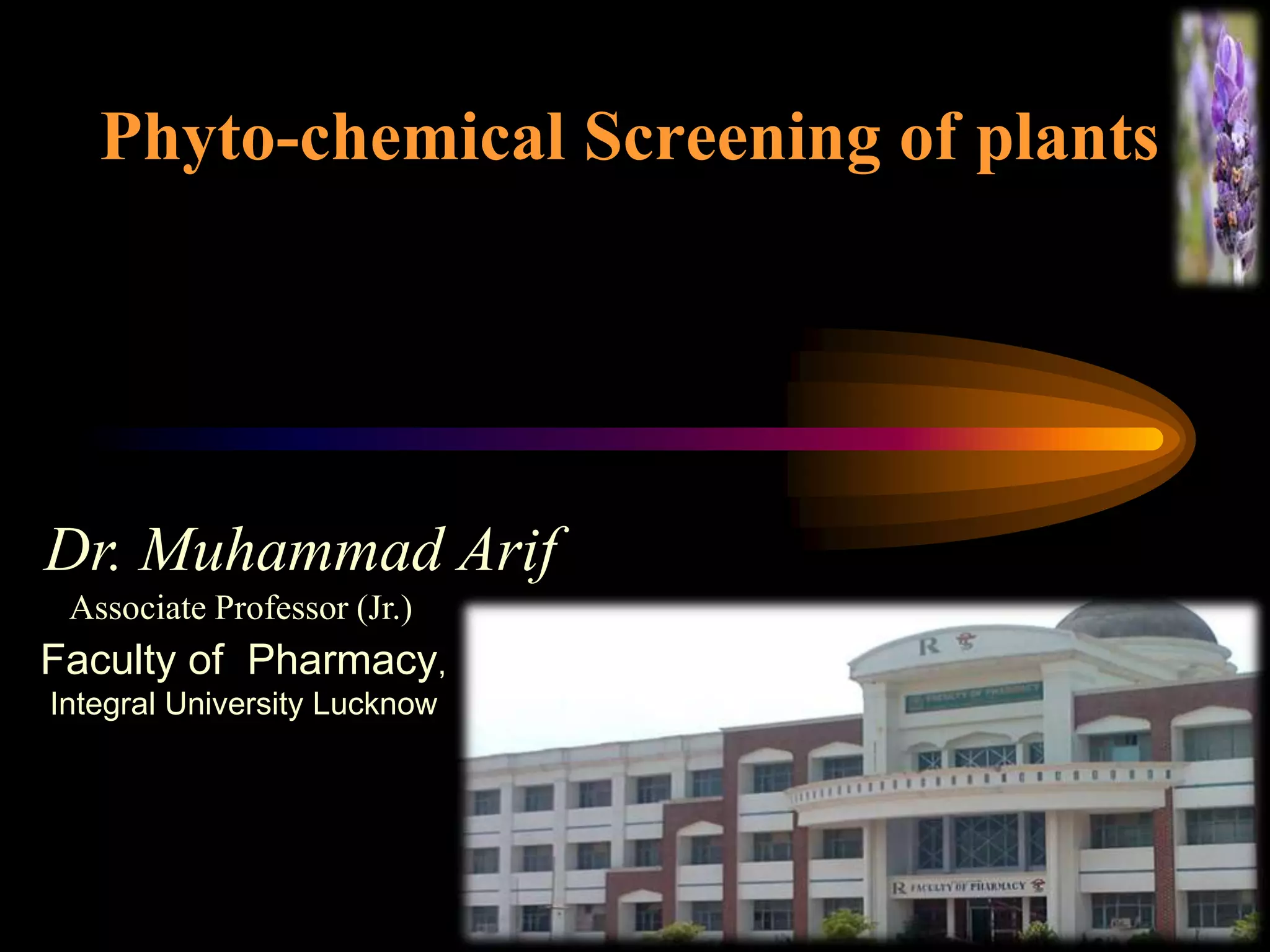 Phytochemical screening | PPT