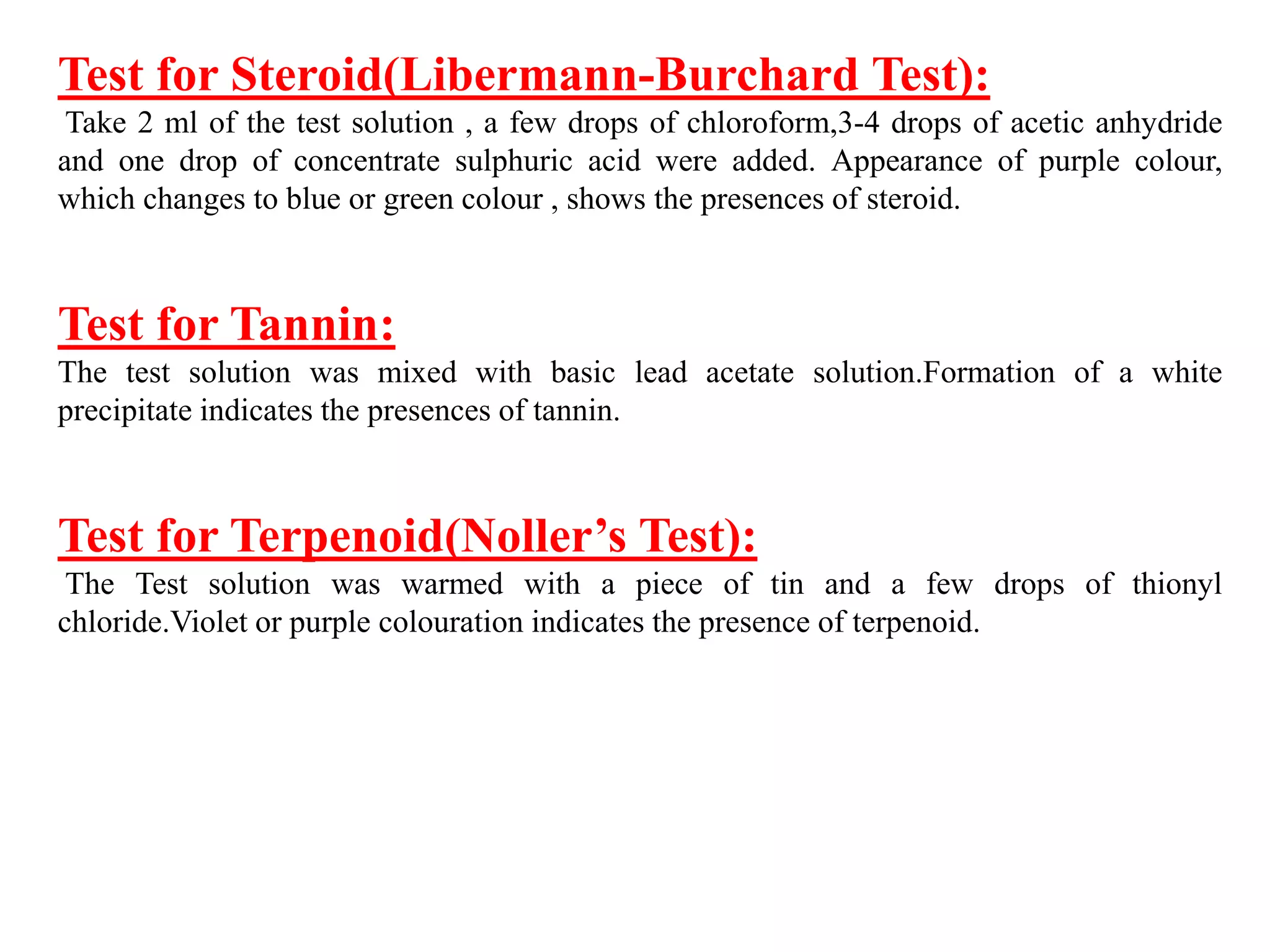 Phytochemical screening tests | PPTX