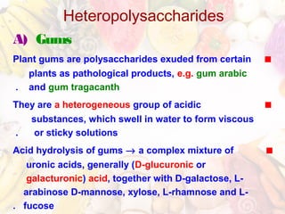 Phytochemistry of carbohydrates ii | PPT