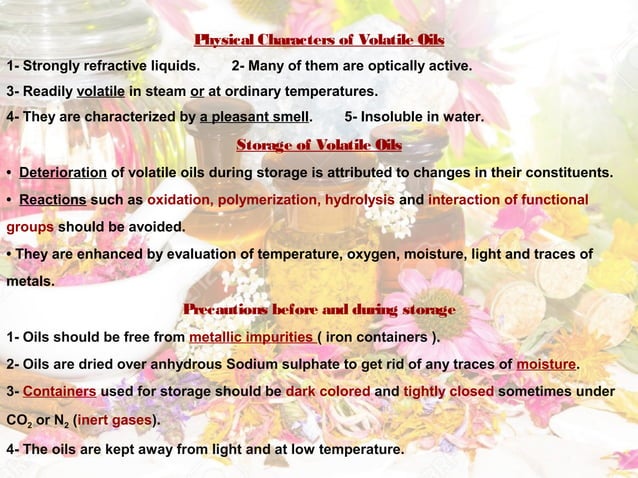 Phytochemistry essential oils intro | PPT