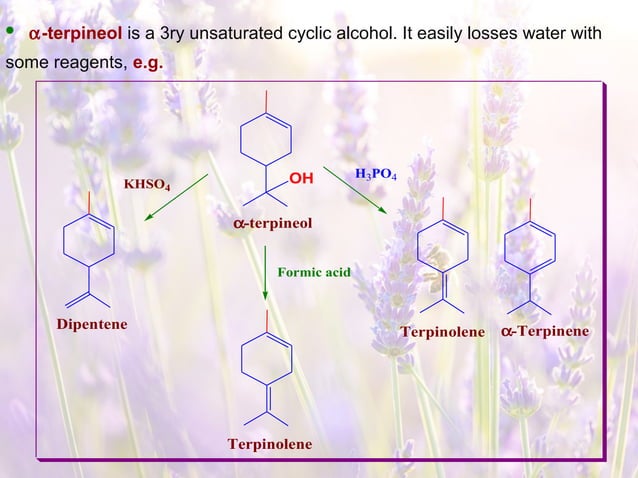 Phytochemistry essential oils terpene alcohols | PPT