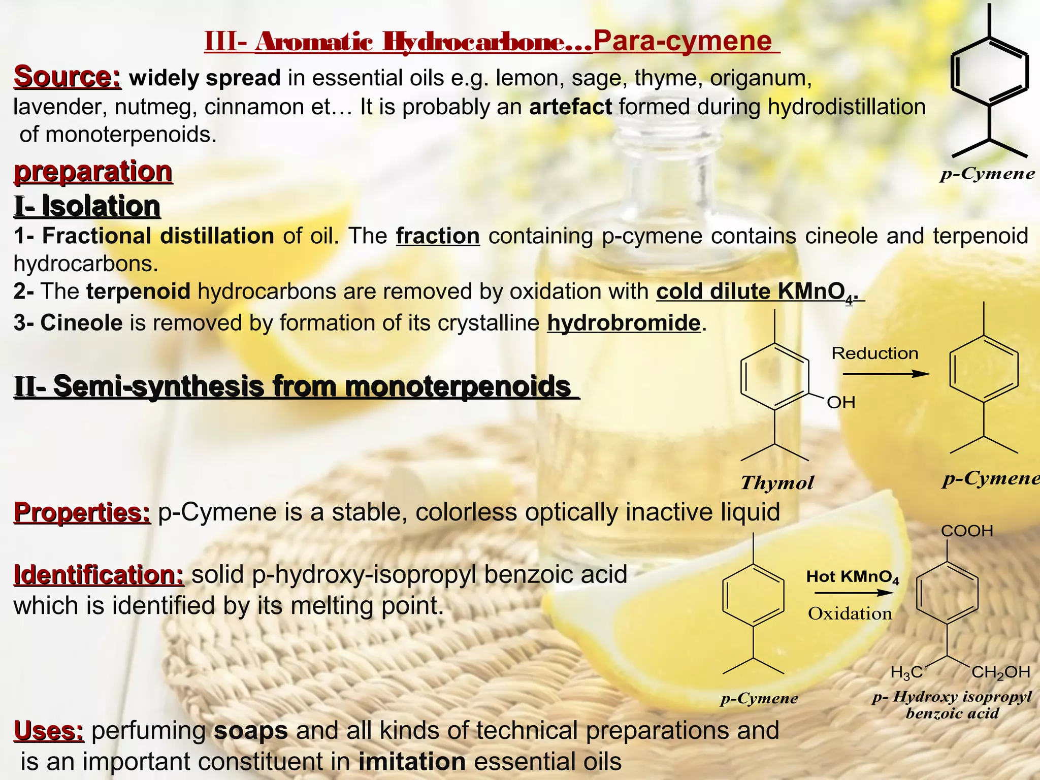Phytochemistry essential oils terpene hydrocarbons | PPT