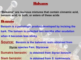 Phytochemistry resins and resin combinations | PPT