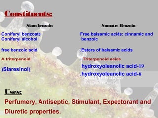 Phytochemistry resins and resin combinations | PPT