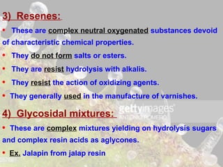 Phytochemistry resins and resin combinations | PPT