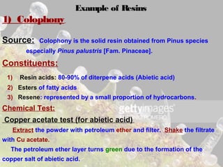 Phytochemistry resins and resin combinations | PPT