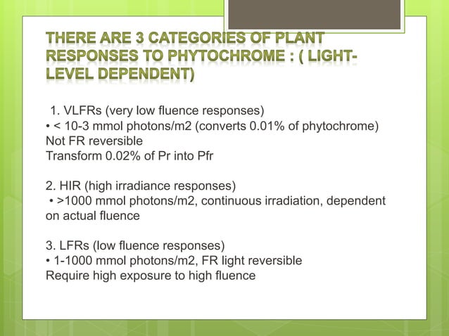Phytochrome Structure And Function By Nour Deeb Pptx