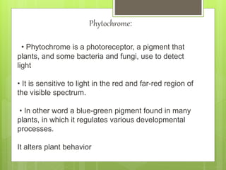 PHYTOCHROME STRUCTURE AND FUNCTION BY NOUR DEEB | PPTX