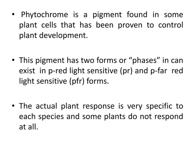 Phytochrome and cryptochrome | PPTX