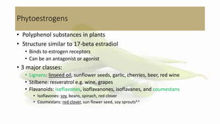phytoestrogens and menopausal symptom improvement | PPTX