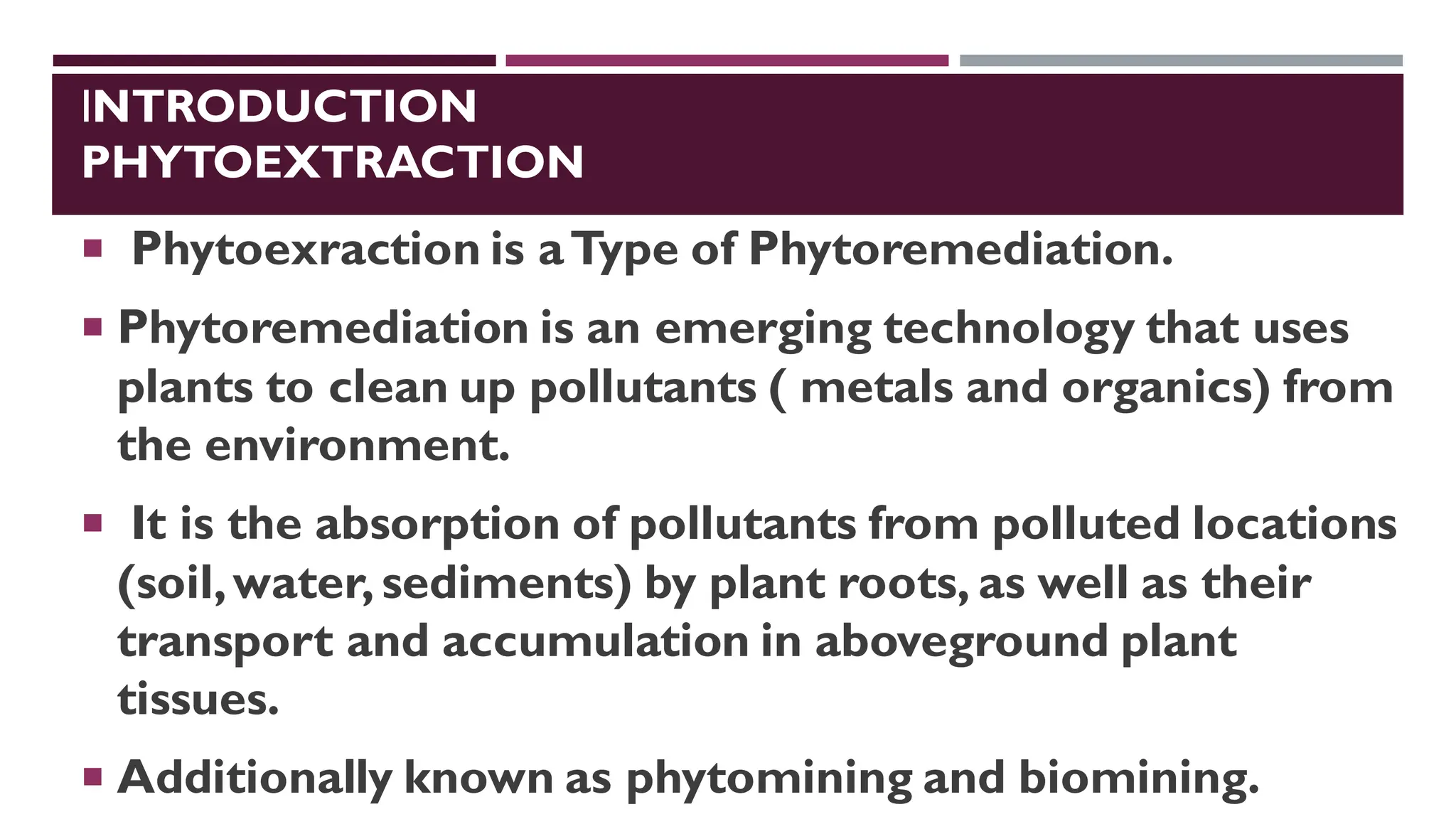 phytoexction and it's types and processes | PDF | Gardening | Home & Garden