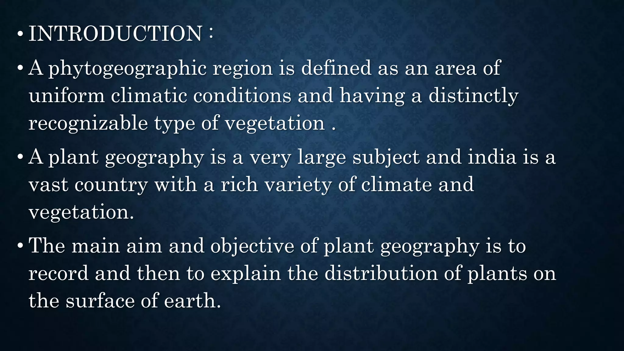 Phytogeographic regions of india . | PPTX