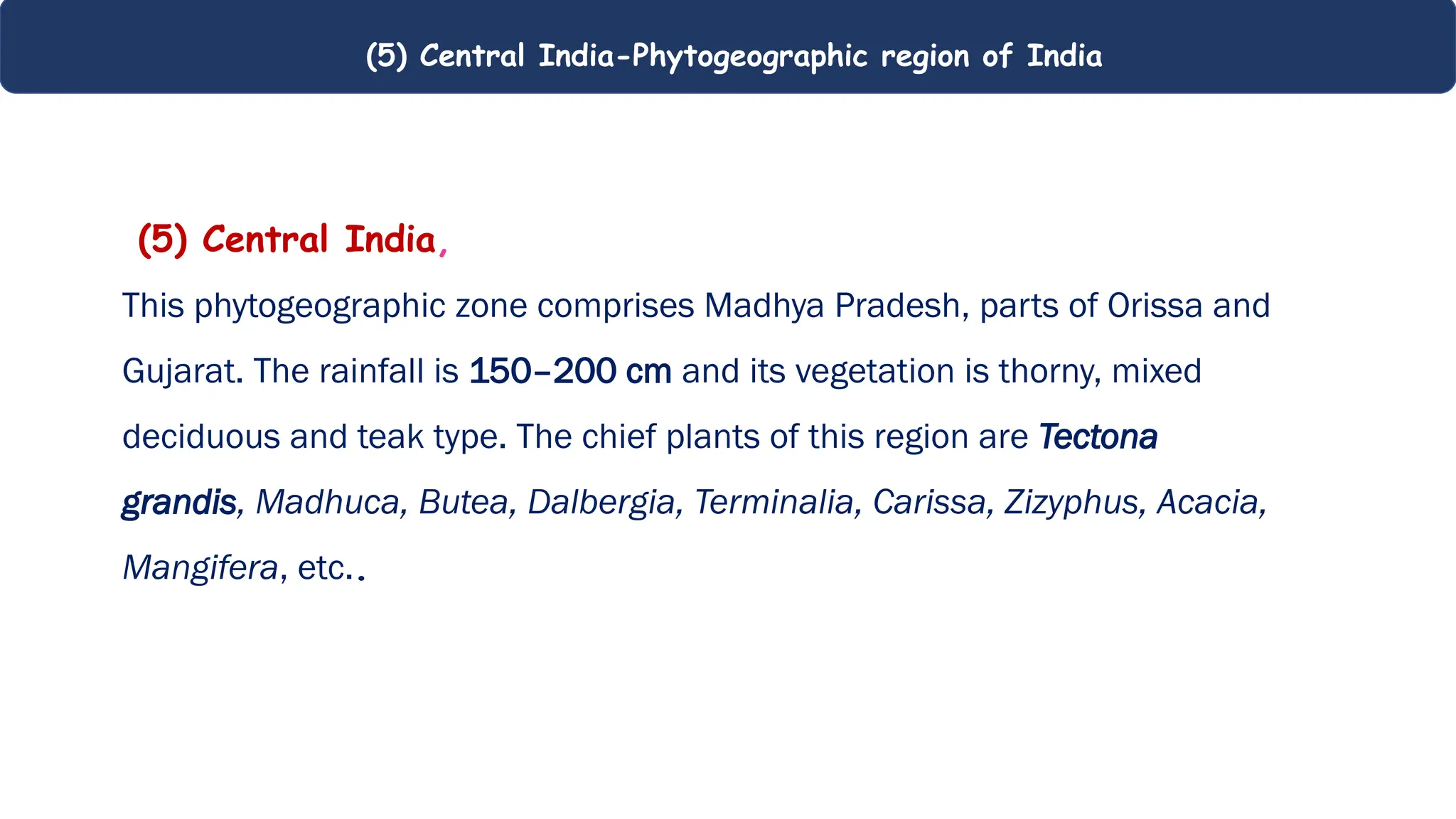 Phytogeographic regions of India. Or Floristic Zones of India pptx | PPTX