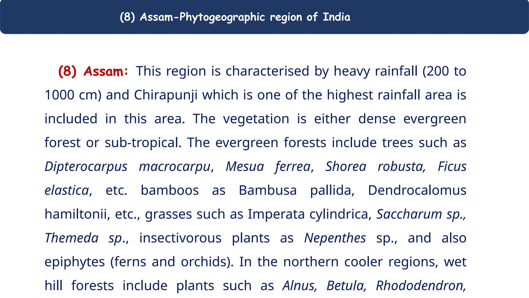 Phytogeographic regions of India. Or Floristic Zones of India pptx | PPTX