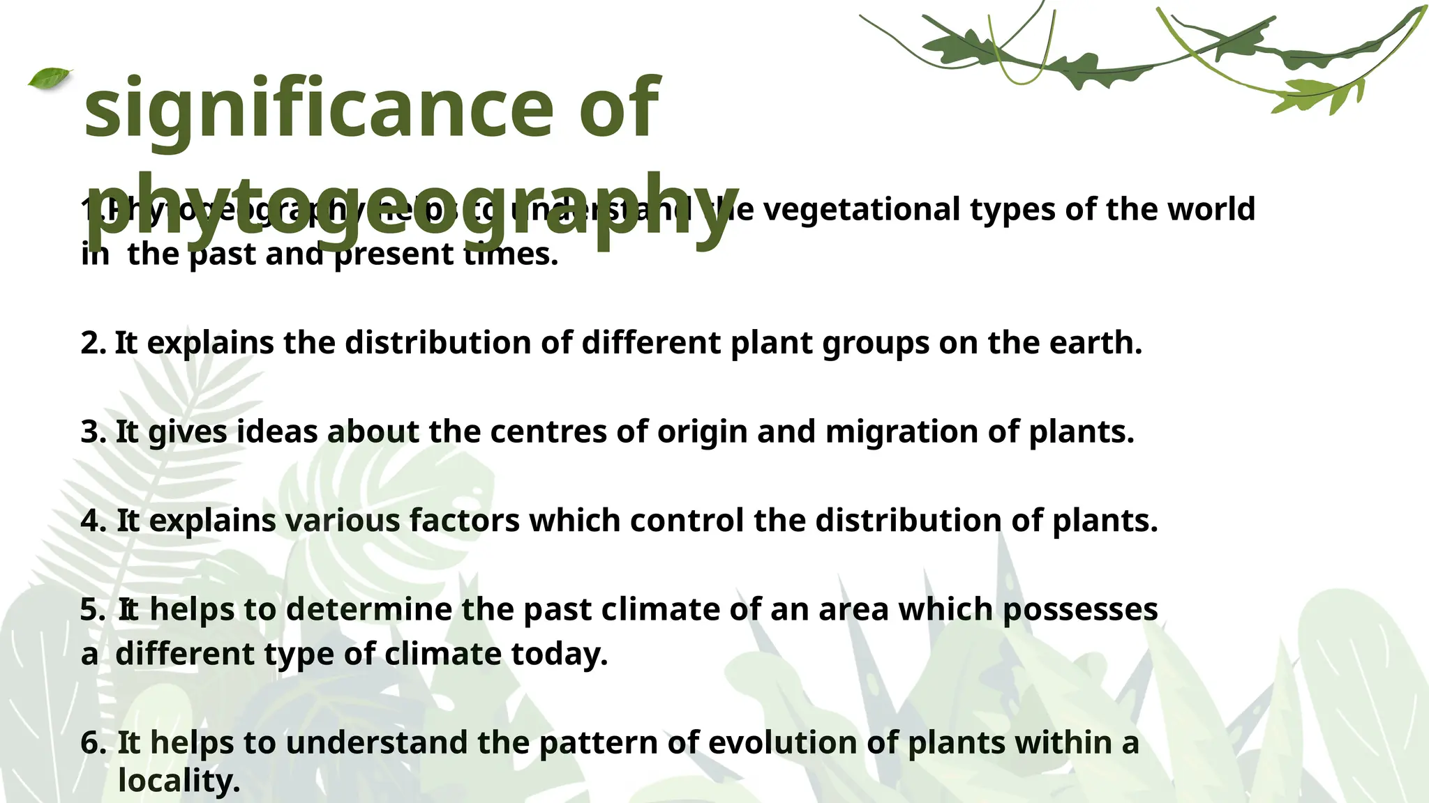 phytogeography introduction - Reshma Mahesh | PPTX
