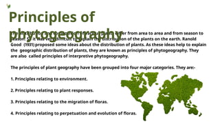 phytogeography introduction - Reshma Mahesh | PPTX
