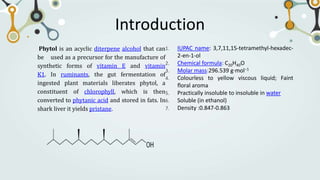 Phytol & retinol (Diterpenoids) | PPTX
