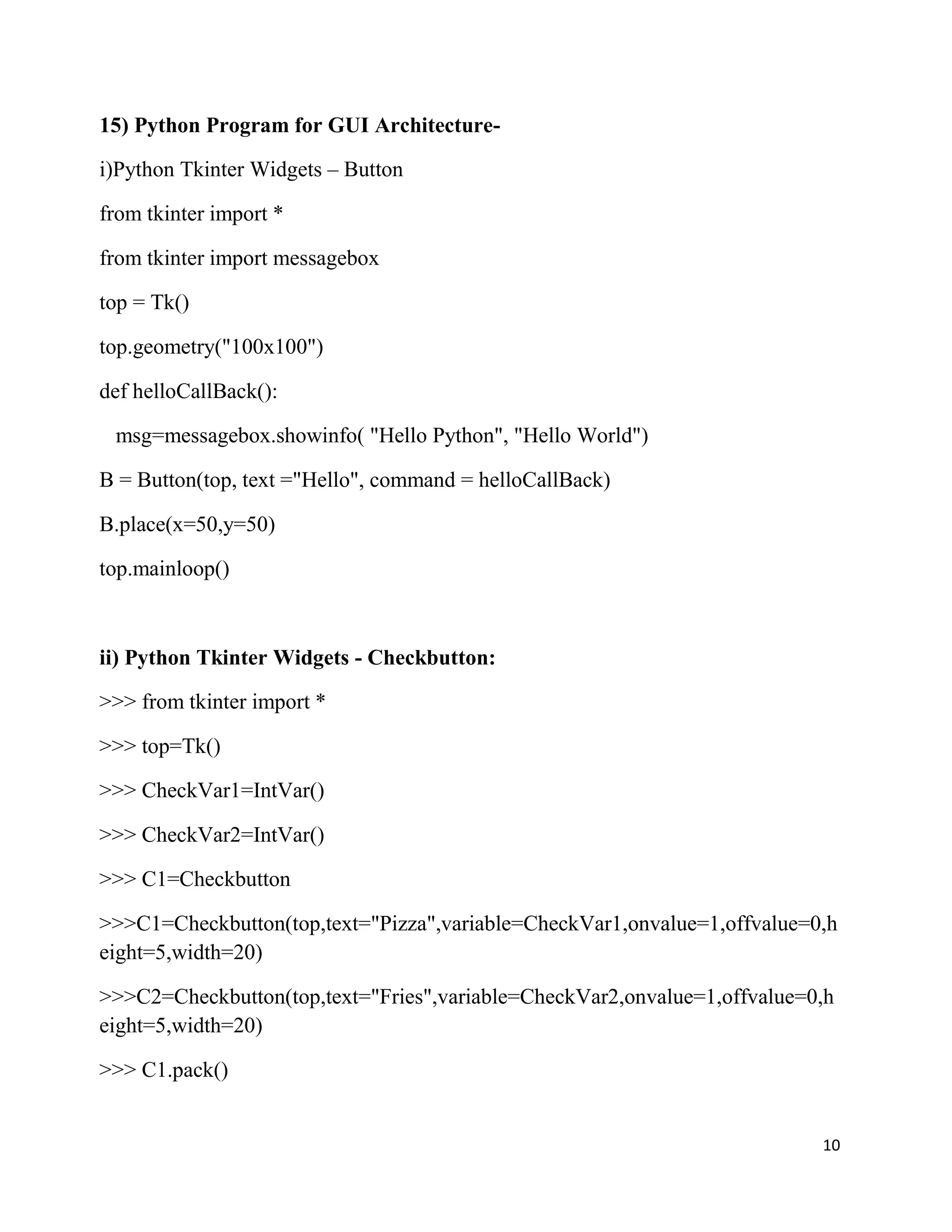PYTHONOr else the work is fine only. Lot to learn buddy.... Improve your basics in designing. | PDF