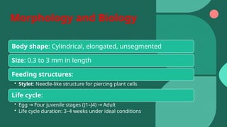 Phytonematodes, Ecology, Biology and Managementpptx | PPTX