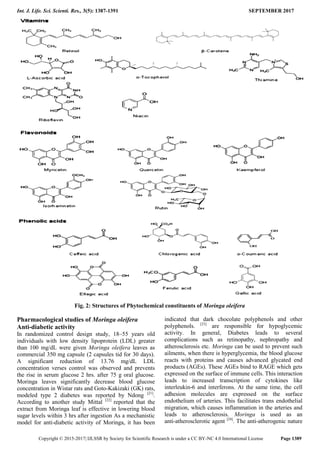 Phytonutrient and Pharmacological Significance of Moringa oleifera | PDF