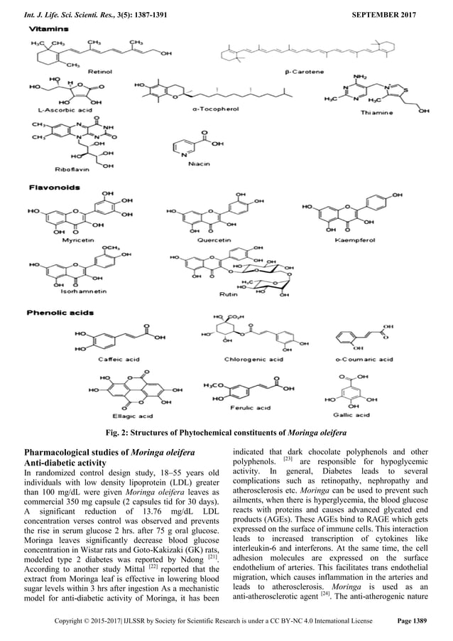 Phytonutrient and Pharmacological Significance of Moringa oleifera | PDF