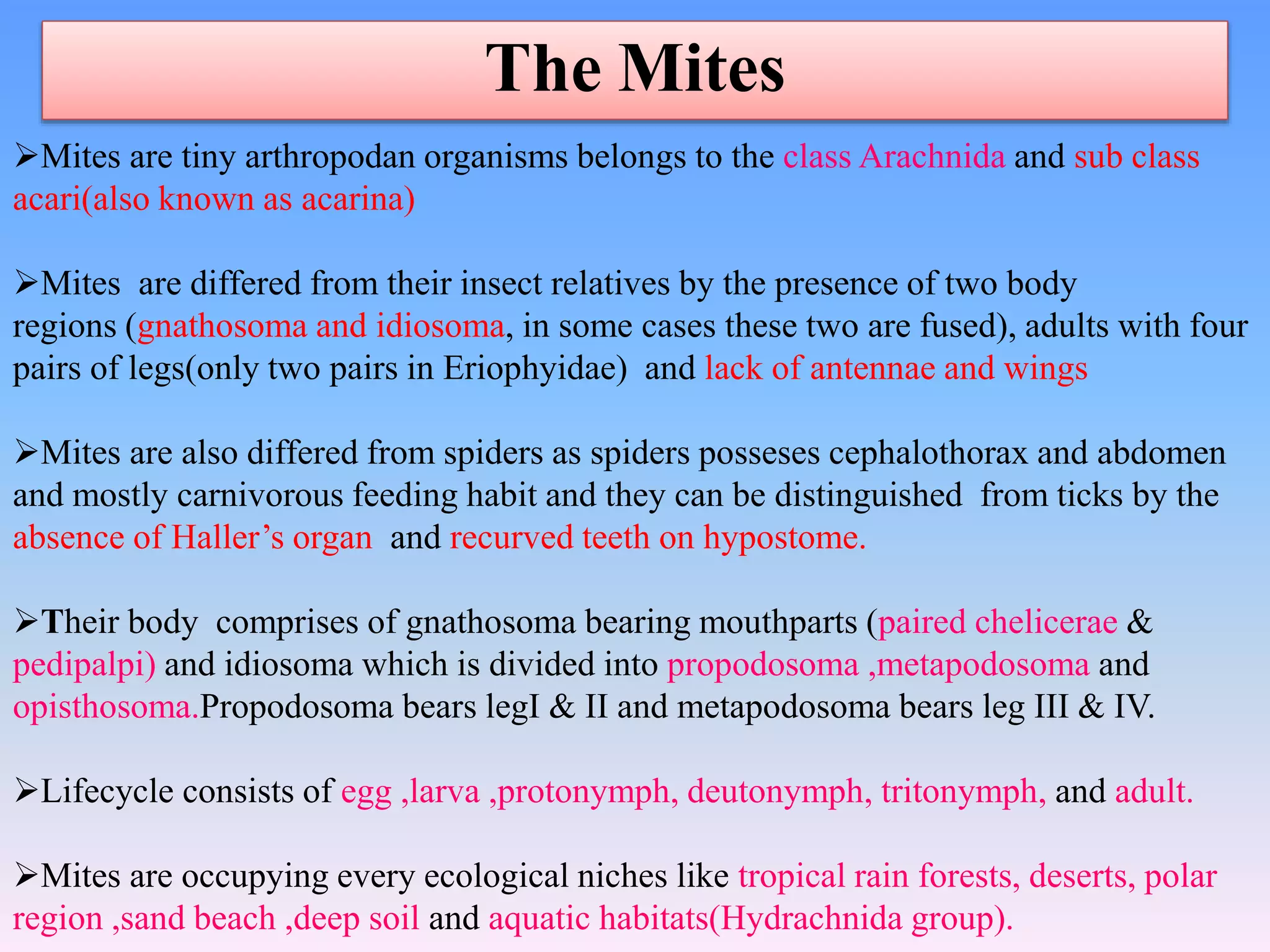 PHYTOPHAGOUS MITES AND BENEFICIAL MITES OF AGROECOSYSTEM.pptx