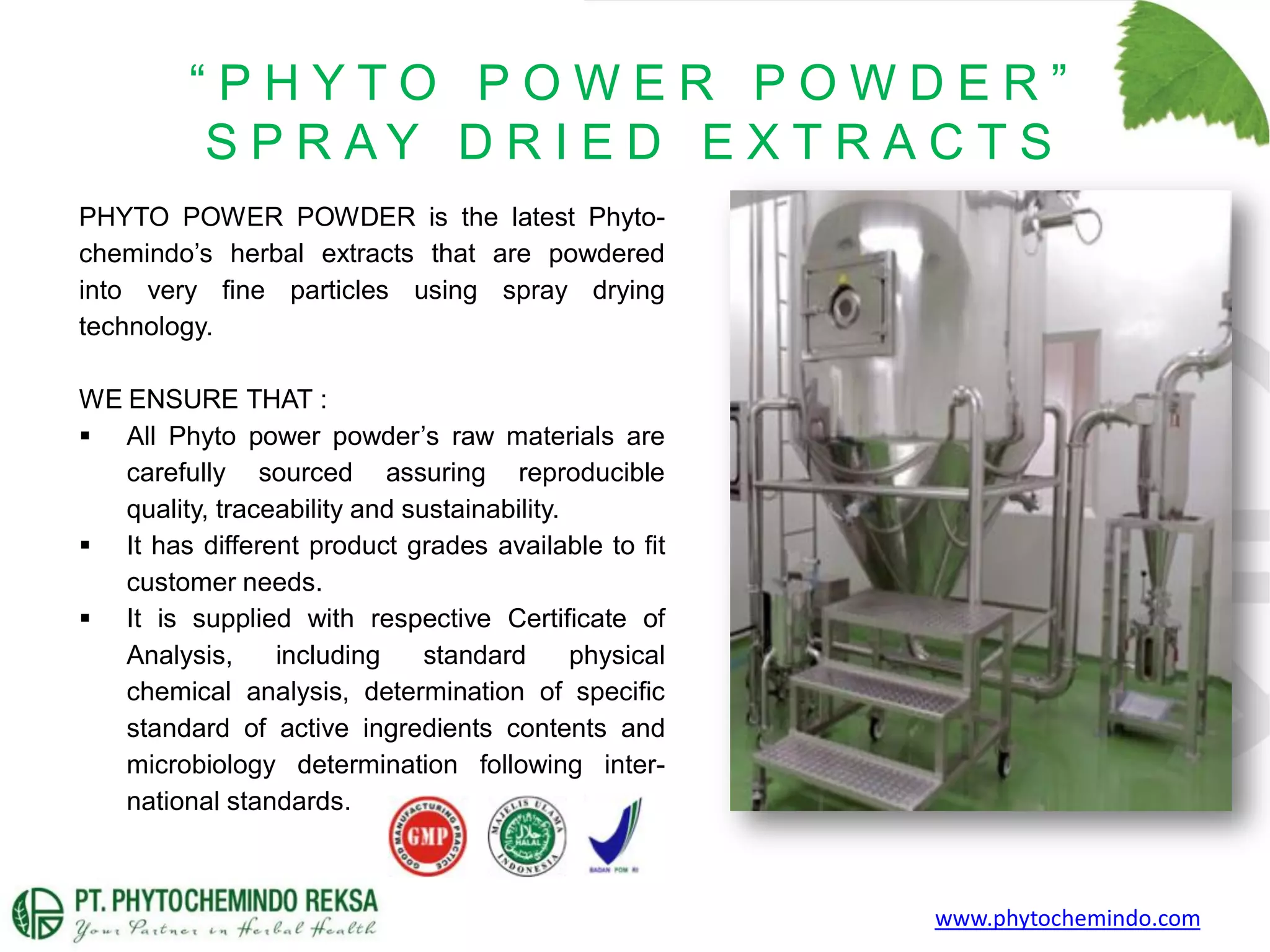 Phyto Power Powders by Phytochemindo | PPT