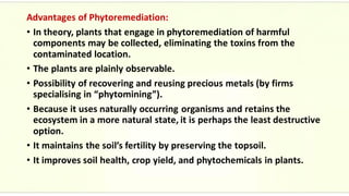 Phytoremediation-2 and its types classification | PPT