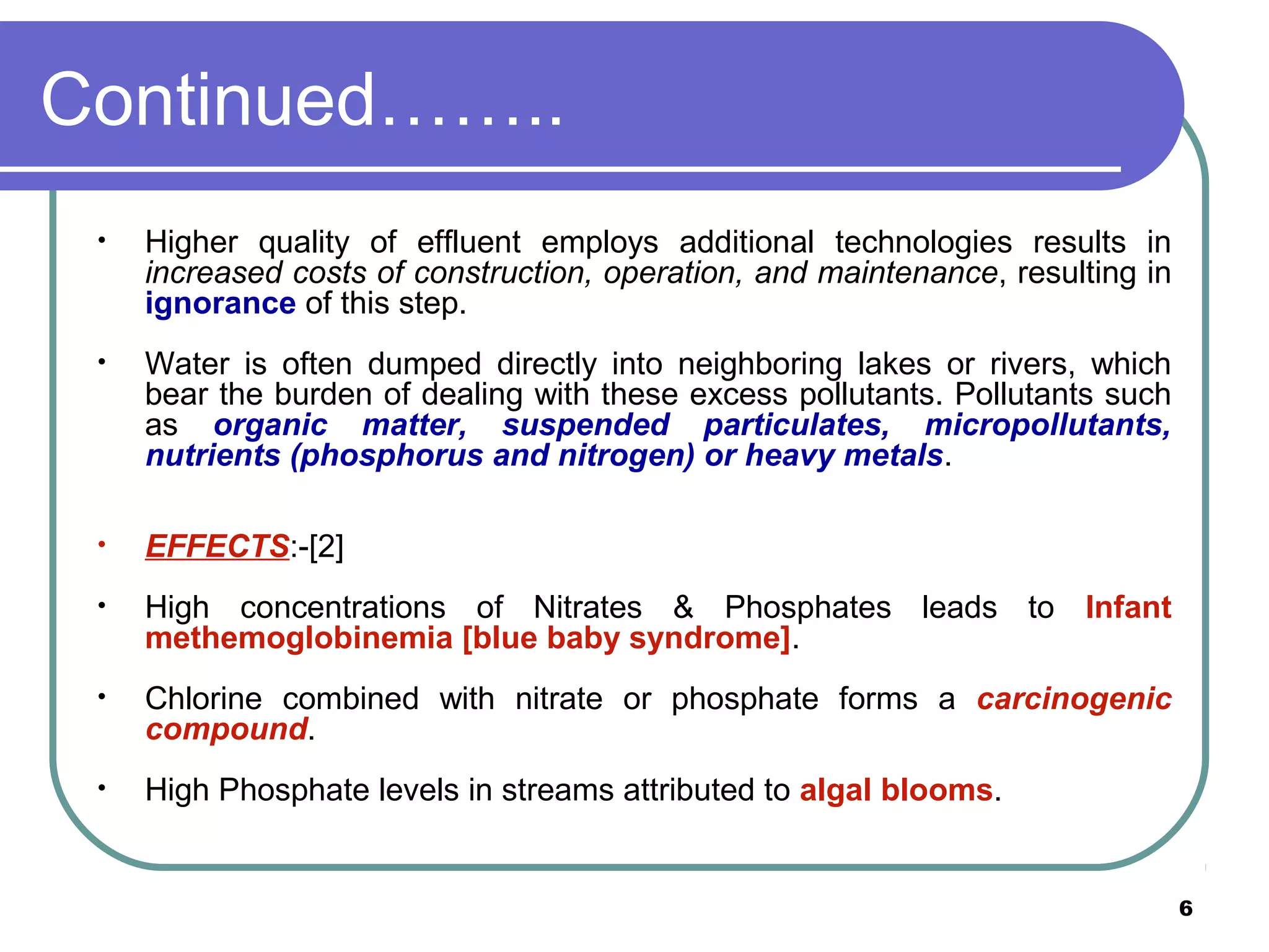Phytoremediation, an option for tertiary treatment of sewage | PPT