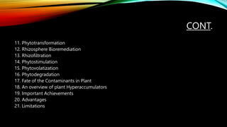 Phytoremediation: Harnessing Nature's Power with Phytoremediation | PPTX
