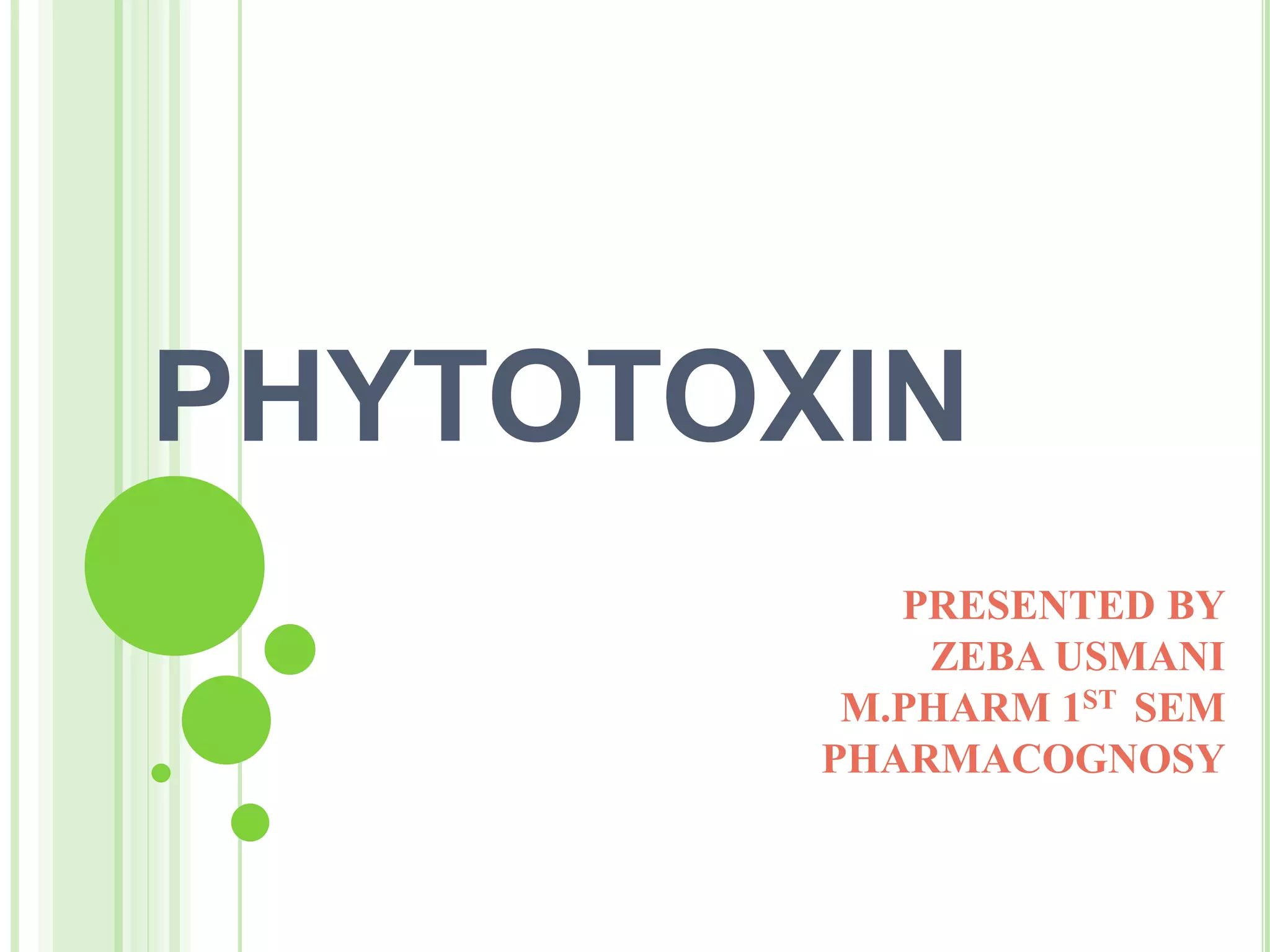 Phytotoxin | PPTX