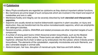 Phytotoxins.pptx | Herbs and Supplements | Alternative Medicine