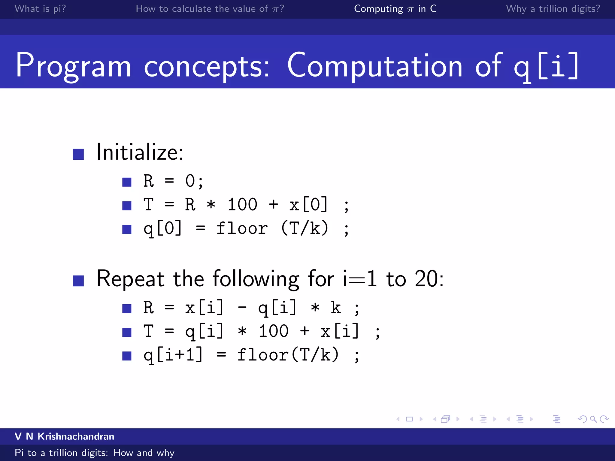 pi to a trillion digits : How and Why? | PPT