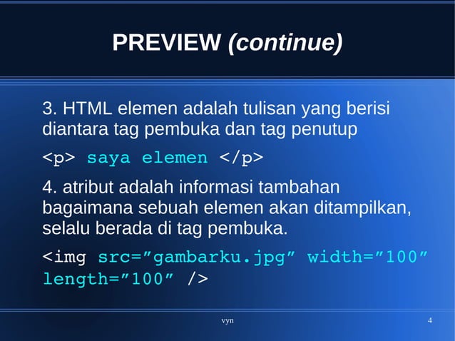 Pemrograman Internet - HTML (2) | PDF