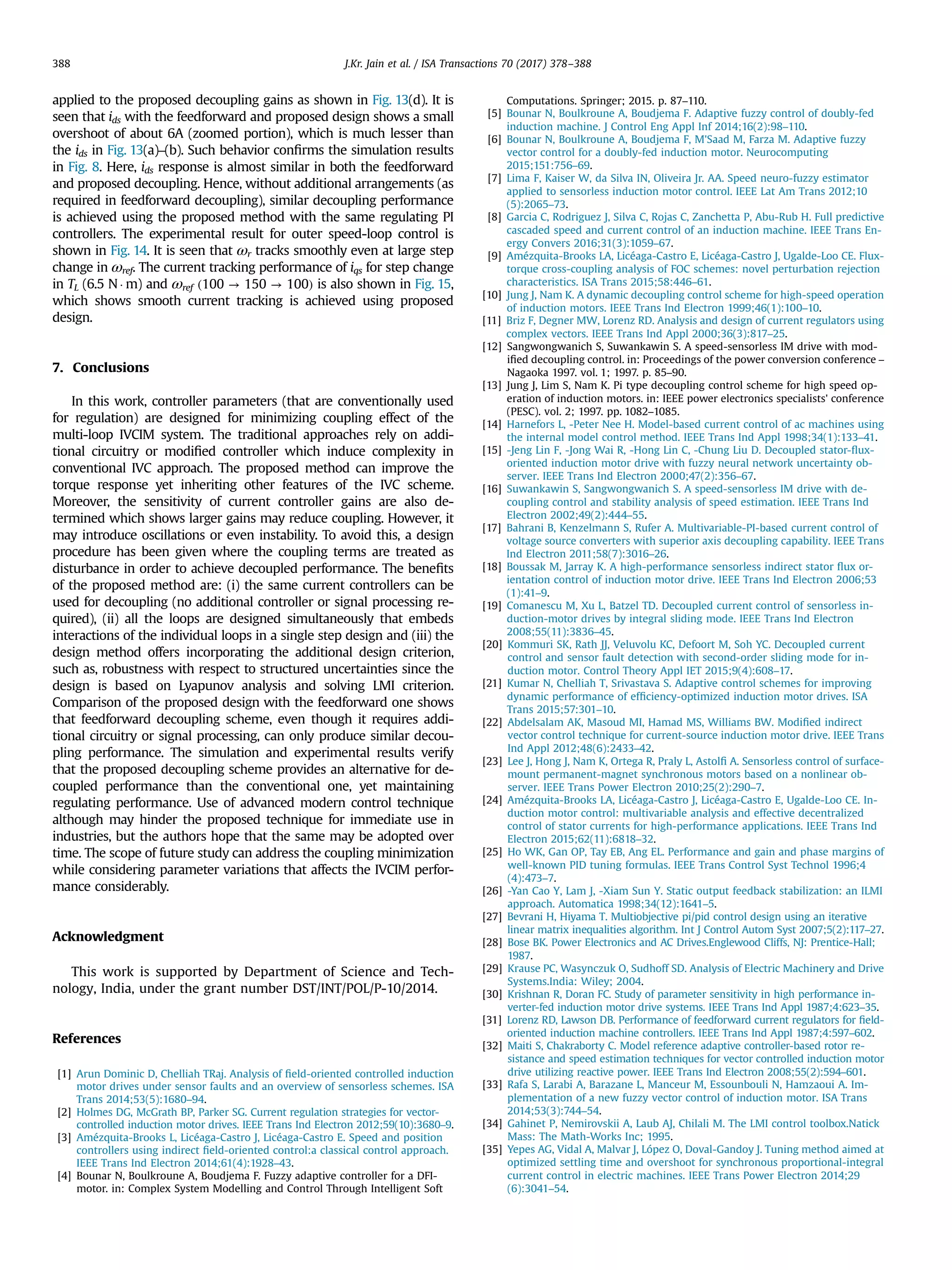 PI controller design for indirect vector controlled induction motor | PDF | Internet of Things ...