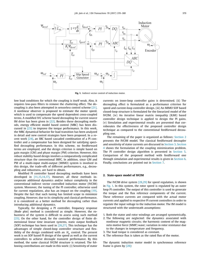 PI controller design for indirect vector controlled induction motor | PDF