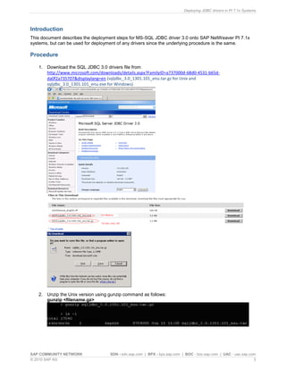 Pi deploying jdbc drivers in pi 7.1 x systems | PDF | Operating Systems ...