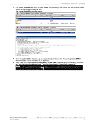 Pi deploying jdbc drivers in pi 7.1 x systems | PDF | Operating Systems ...