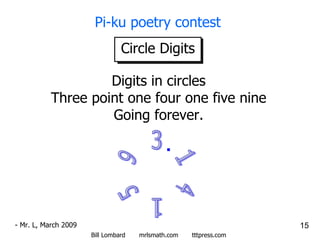 Pi Ku Poetry Contest | PPT | Physics | Science