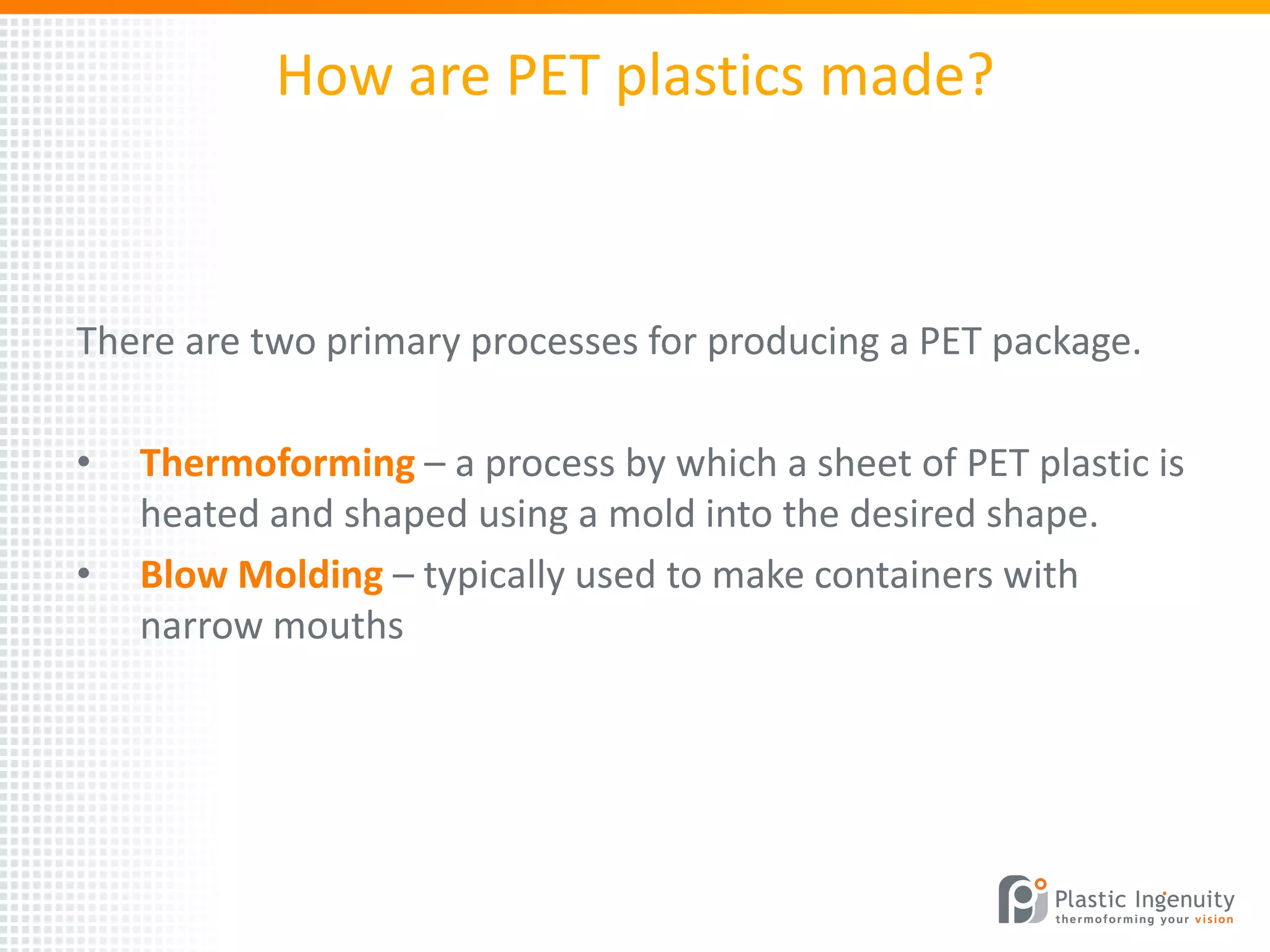 Benefits And Applications of PET Plastic Packaging | PDF