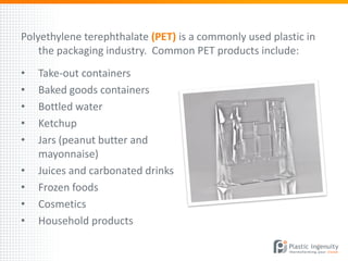 Benefits And Applications of PET Plastic Packaging | PDF
