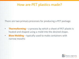 Benefits And Applications of PET Plastic Packaging | PDF